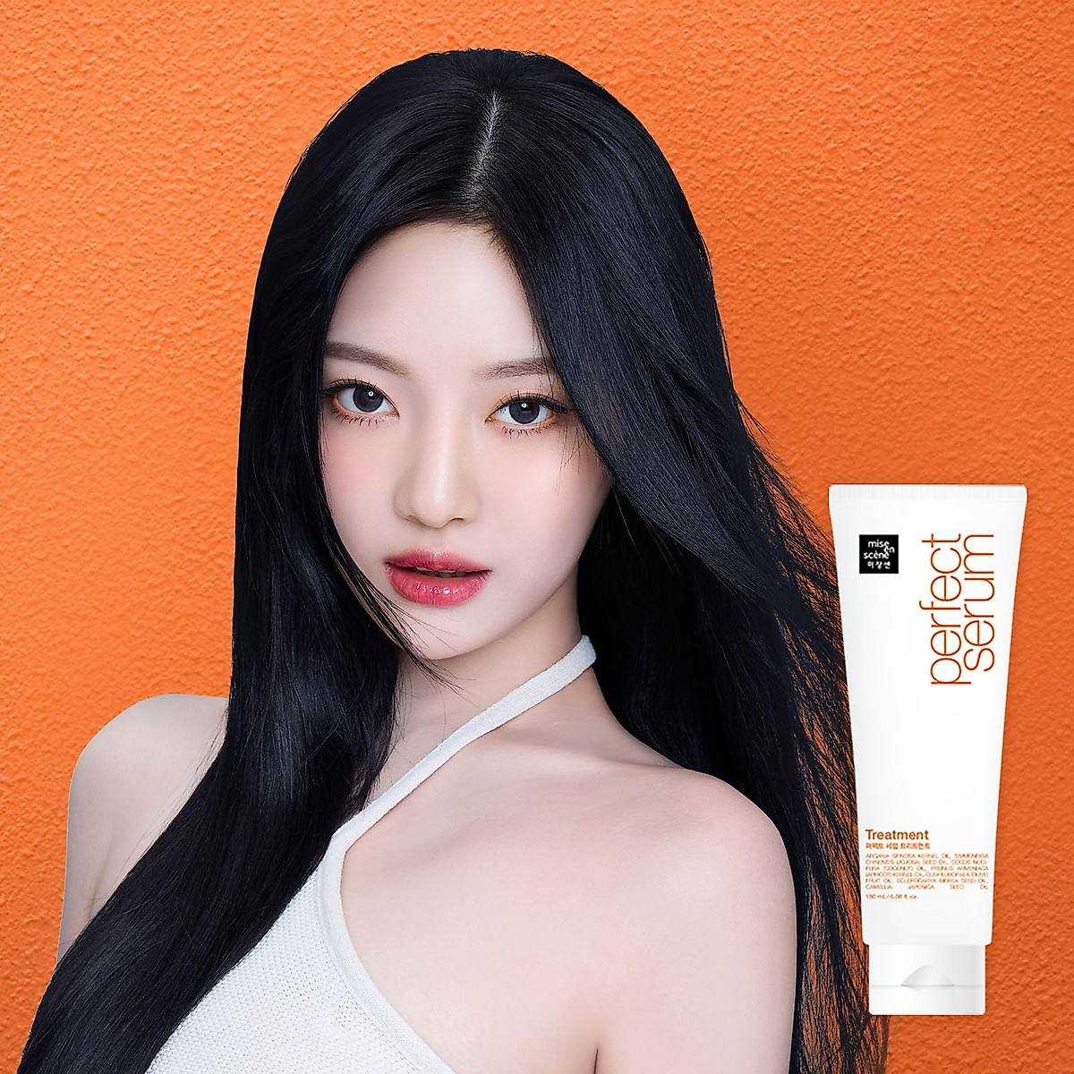 Mise En Scene Perfect Serum Treatment | Korean Hair Mask for Hair Coating Effect, Treatment at Home Care, Nutritient conditioner, 6.08 Fl. Oz.(180ml)