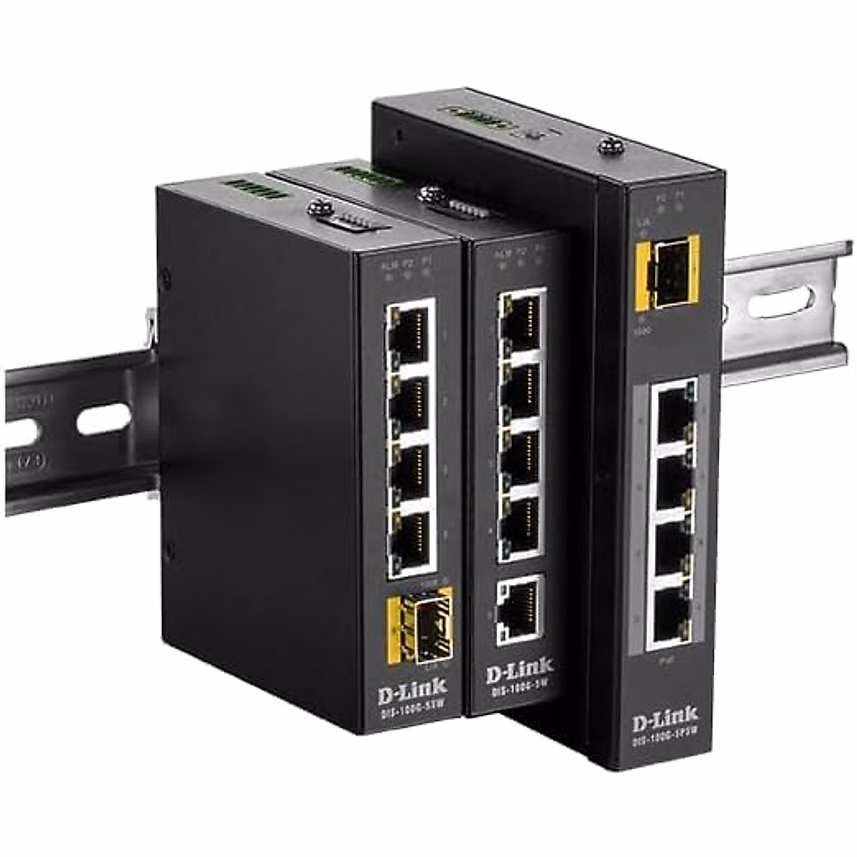 D-Link 5-Port Gigabit Industrial Unmanaged Switch | 4 10/100/1000BASE-T Ports + 1 SFP Ports | L2 | Fanless | Plug and Play (DIS-100G-5SW)
