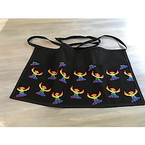 Waitress or Server, cute Stitch, 3 Pocket Half Apron, Check out 300 more aprons @ (handmade Janet Apron) restaurant cooking kitchen