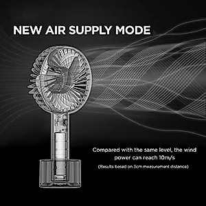 Generic Handheld Fan Portable,Mini Hand Held Quiet with USB Rechargeable Battery, Personal Office Desk Table Base,8-10 Hours Operated For Makeup Eyelash Lady/Women/Girls/Kids Outdoor - Pink