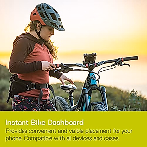 Hefty Bike Phone Mount by Delta Cycle - Premium Universal Bicycle Smartphone Holder Adjusts to Any Handlebar & Fits Any Phone or iPhones - Easily Accessible On The Go - Hands-Free Access