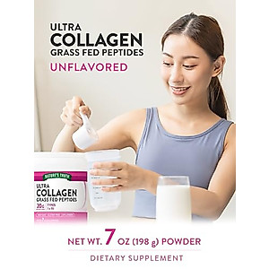 Nature's Truth Collagen Powder | 7 oz | Type I and III | Grass Fed, Paleo and Keto Friendly Collagen Peptides | Unflavored | Non-GMO and Gluten Free Supplement