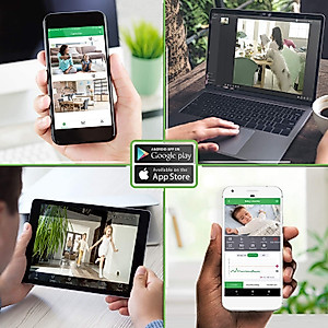 Zencam WiFi Camera, Pet Dog Camera, Nanny Cam with Two-Way Audio, Baby Monitor with Cell Phone App, Pan/Tilt Wi-Fi Wireless IP Camera, 2.4Ghz Only, Micro SD Card, RTSP, Cloud, Night Vision, M1W