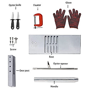 BIUWING Oyster Shucker Machine, Oyster Clam Opener Tool Set, Oyster Opener Machine (Upgraded)