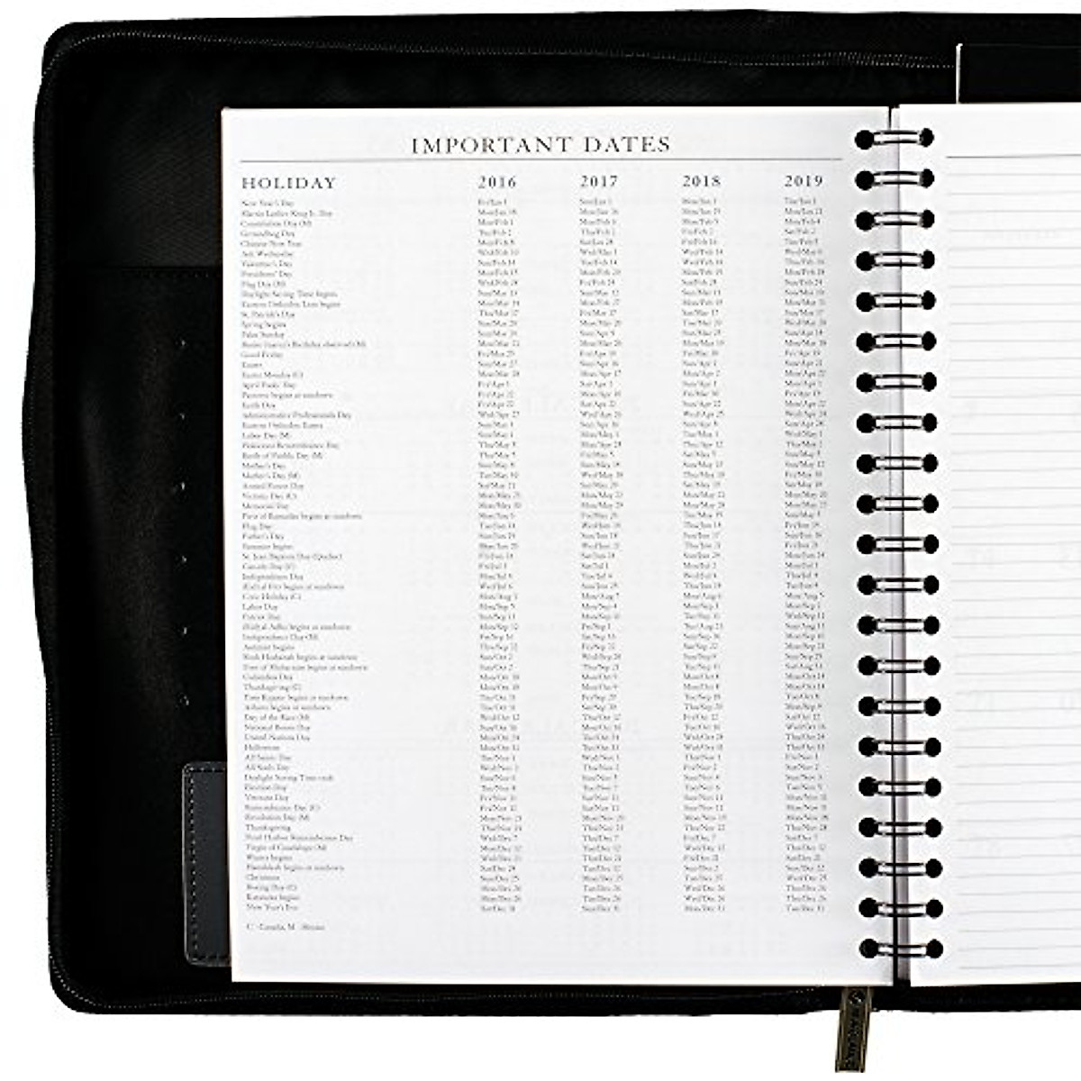AT-A-GLANCE Weekly / Monthly Appointment Book / Planner 2016, Executive, 8-1/4 x 10-7/8 Inches, Black (70-NX81-05)