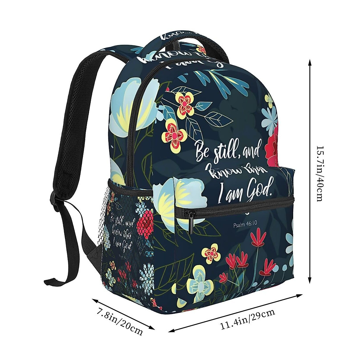 ROSIHODE Jesus Backpack Adjustable Shoulder Strap Bookbag, Cross Daypack Lightweight Backpack for Adults