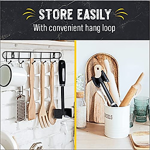 ﻿﻿Checkered Chef Meat Tenderizer Hammer - Dishwasher Safe Metal Kitchen Mallet for Tenderizing Chicken, Beef, Pork & Nuts with Non-Slip Grip