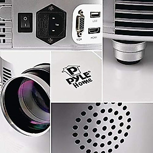 Pyle PRJD907 Widescreen,1080p HD Support,Up to 140-Inch Display LED Projector