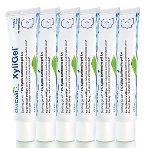 Oracoat XyliGel Soothing Dry Mouth Relief Gel, 1.7 Fl Oz, Pack of 6