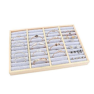 ZZYINH AN207 Flannel Drawer Velvet Jewelry Storage Tray Gift Box Jewelry Organizer Bracelet Ring Holder Jewelry Display Case Small Jewelry