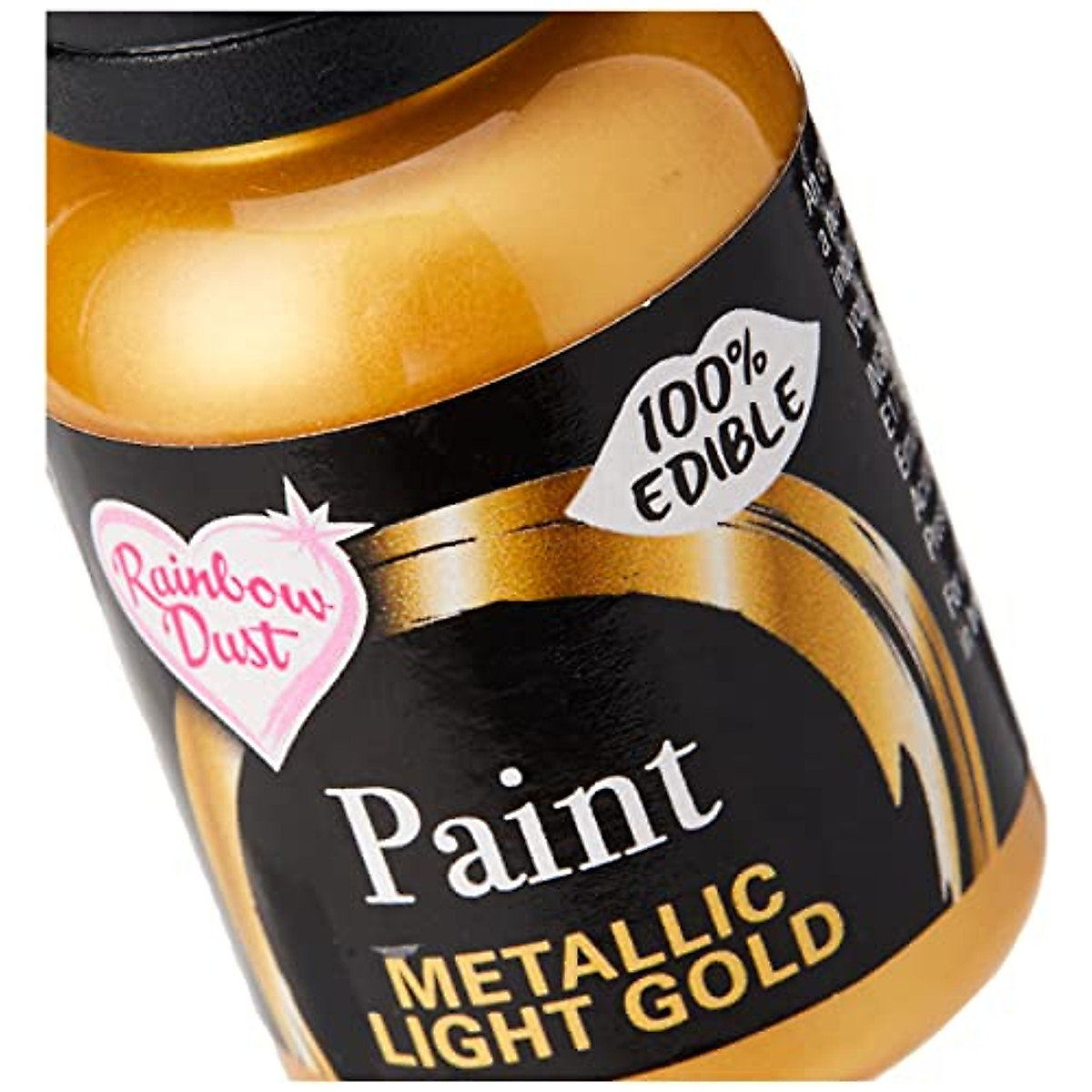 Rainbow Dust Metallic Food Paint Metallic Light Gold