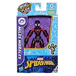 Spider-Man Marvel Bend and Flex Missions Miles Morales Space Mission Action Figure, 6-Inch-Scale Bendable Toy, Toys for Kids Ages 4 and Up
