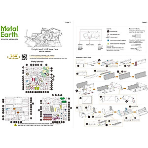 Fascinations Metal Earth Freightliner Snow Plow 3D Metal Model Kit Bundle with Tweezers