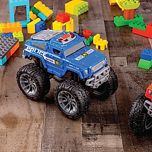 Madzee Monster Truck Toy for Kids - Toy Monster Truck for Boys and Girls - Flashing Light and Realistic Sounds for All Ages - Perfect Toddler Gift Birthday Party, Christmas