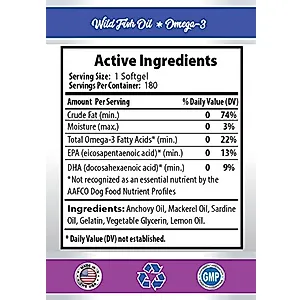 PET SUPPLEMENTS cat Omega 3 Fatty acids - Omega 3 - for Cats - Heart Brain and Joint Function - SOFTGELS - cat Joint Health Supplement - 1 Bottle (180 SOFTGELS)