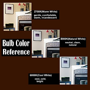 Jacqings E26 Candelabra Light Bulbs Frosted Glass Chandelier Light Bulbs 60watt Equivalent 3000K Warm White B11 Torpedo Tip Dimmable 6W LED Decorative Candle Light Bulbs (8)