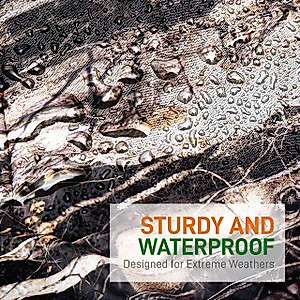 Backpacking Sleeping Bag Camping Gear - Double Sleeping Bag for Adults/Teens w/ 2 Pillows, Bag - Outdoor Lightweight Weather Proof Sleeping Bags - Camping, Hiking - SereneLife SLSBRT (Real Trees)