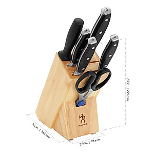 J.A. HENCKELS INTERNATIONAL Forged Premio 7-Piece Block Knife Set