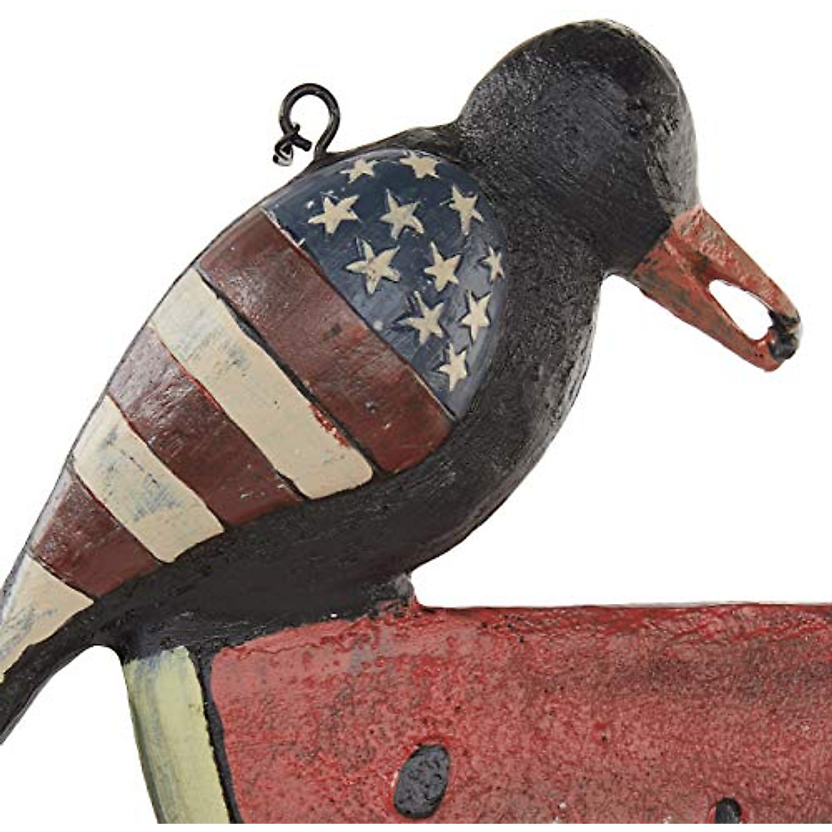 K&K Interiors 13625A Black Americana Crow on Watermelon Arrow Replacement, 7H, Red