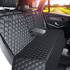 URPOWER Waterproof Dog Car Seat Cover for Back Seat for Cars, SUVs &Trucks Compatible for Armrest, Nonslip Car Seat Protector for Pets and Child,