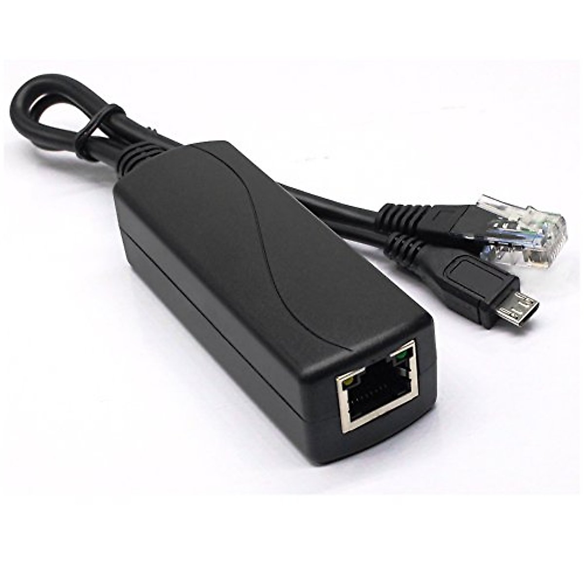 ANVISION Active 48V to 5V 2.4A PoE Splitter Adapter with Micro USB Plug, IEEE 802.3af Compliant, for Tablets, Dropcam or Raspberry Pi, IPC, IP Camera and More