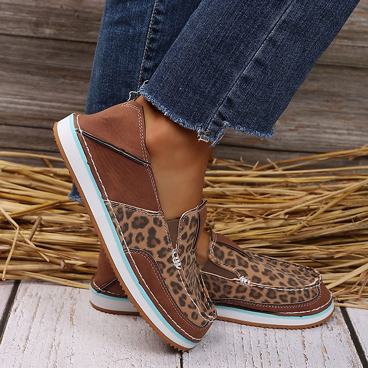 viyabling Womens Slip On Sneakers,Shoes for Women Slip On,2023 New Premium Orthopedic Casual Sneaker,Orthopedic Slip-on Walking Shoes,Women's Fashion Comfortable Flat Casual Shoes