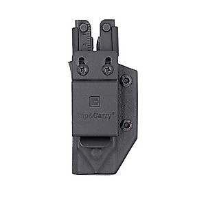 Clip & Carry Kydex Multitool Sheath for GERBER MP600 ~Fits bluntnose & needlenose models~ Made in USA (Multi-tool not included) Multi Tool Holder Holster (Black)
