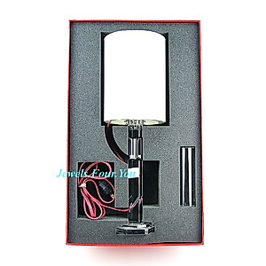 BACCARAT 20" X 6 1/4" Abysse LAMP White Shade RED Wire Made in France