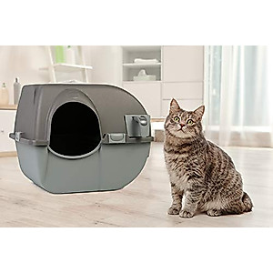 Omega Paw Self-Cleaning Litter Box, Pewter