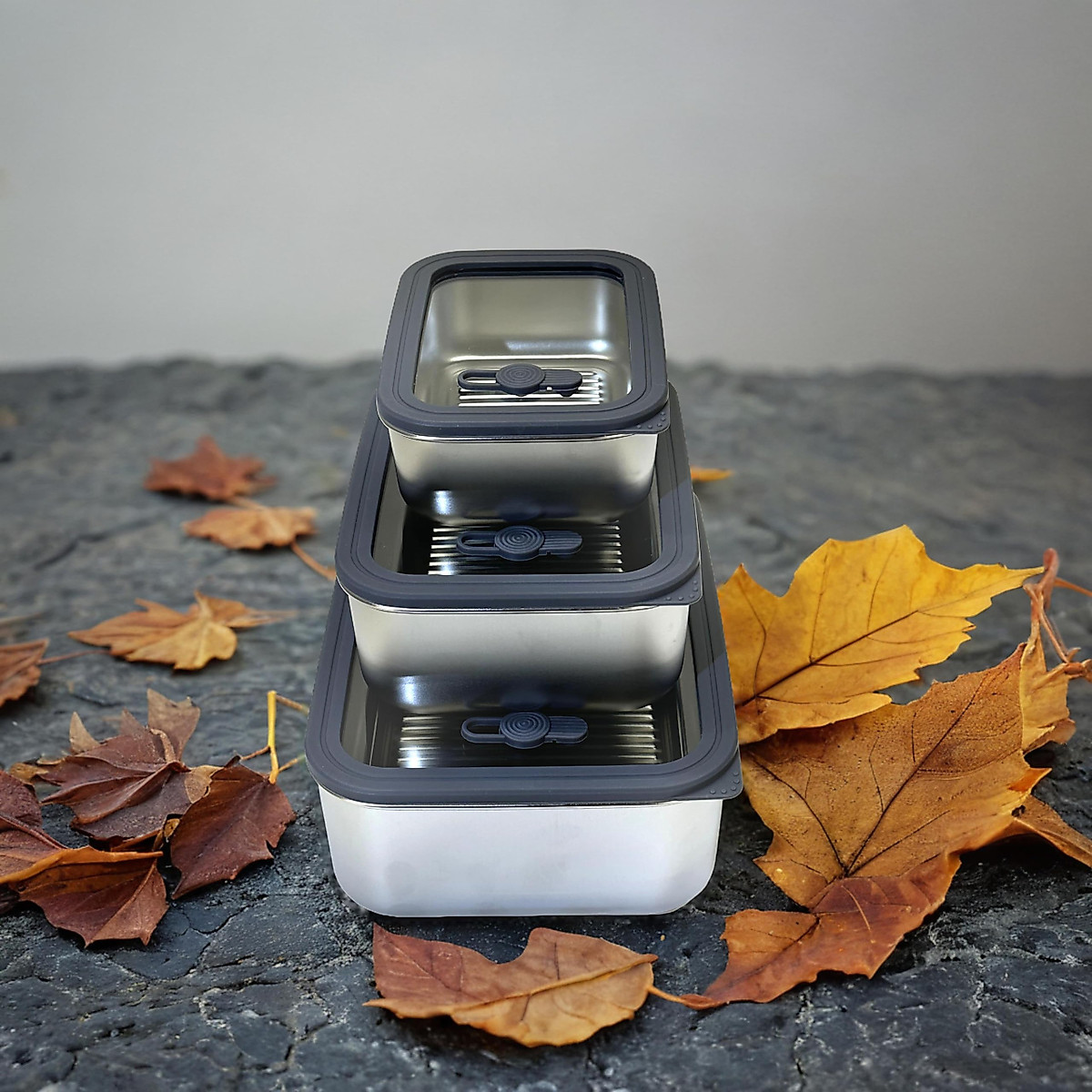 EleganceEssentials Stainless steel food storage containers leak proof & airtight lids for Kitchen,stainless steel bowl,meal prep lunch box,freezer and microwave safe (Blue)