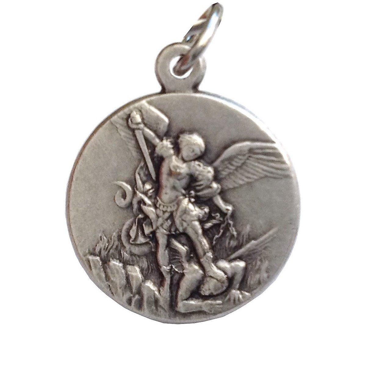 SAINT MICHAEL THE ARCHANGEL MEDAL - THE PATRON SAINTS MEDALS- 100% MADE IN ITALY (Lot of 3 St.Michael Medals)