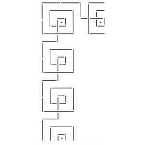 Quilting Creations Geometric Border Quilt Stencil White, 13.5 inch