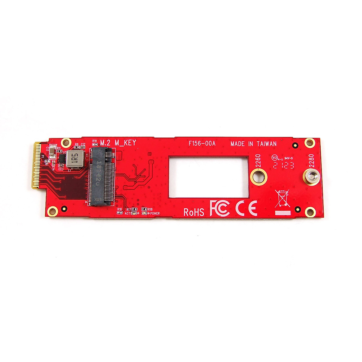 Ableconn E1S-DT156 NVMe M.2 SSD to NVMe EDSFF E1.S SSD Adapter