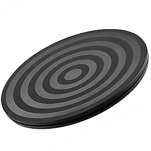 NINGWAAN 6 Pack 8 Inch Rotating Swivel Stand Turntable, 360° Rotatable Bonsai Turntable Stand with Ball Bearings, Plant Turntable Lazy Susan Turntable for Monitor/TV/Potted Plant, Black