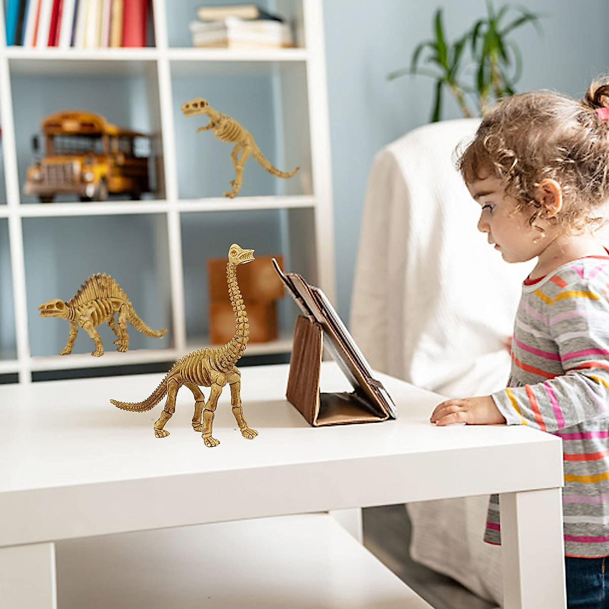 ZHFCGO 6 Inch Dinosaur Fossil Skeleton for 3 4 5 6 7 8 9 10+ Year Old, Dino Bones for Science Play Rewards, Dino Sand Dig Toys, Educational Gift, Party Favors for Kids (12 Packs)