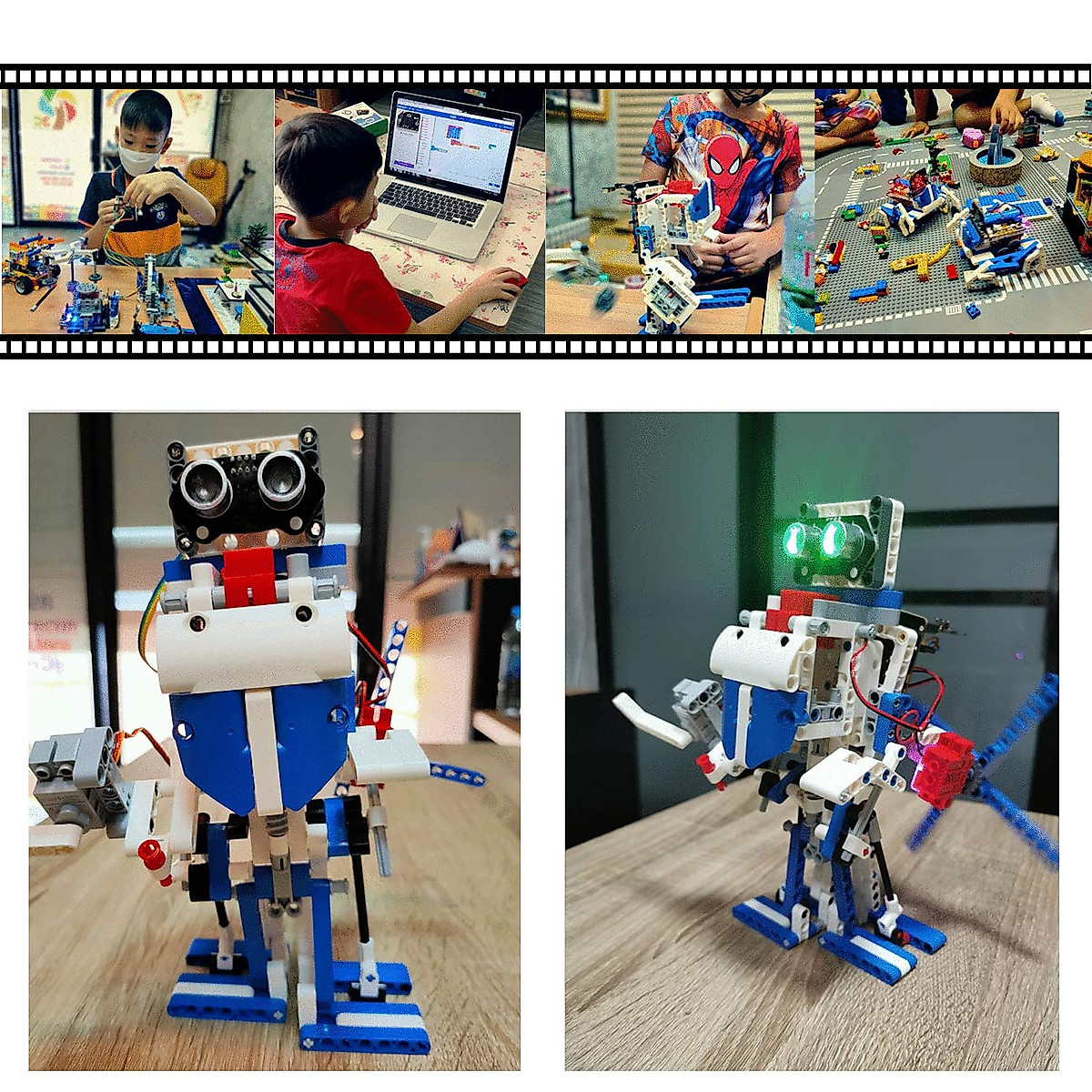 Yahboom Micro bit Building Block Robot Kit 16 in 1 STEM Projects DIY Science Educational Toys for Kids Age 10+ (Build-Super-Kit without Microbit)