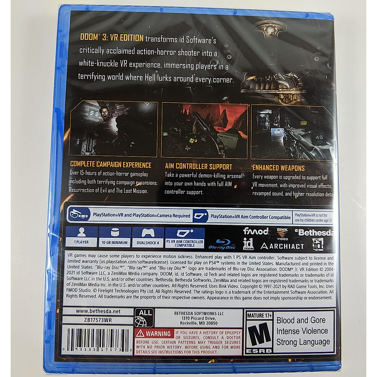 Doom 3 VR Edition - Playstation 4 PSVR