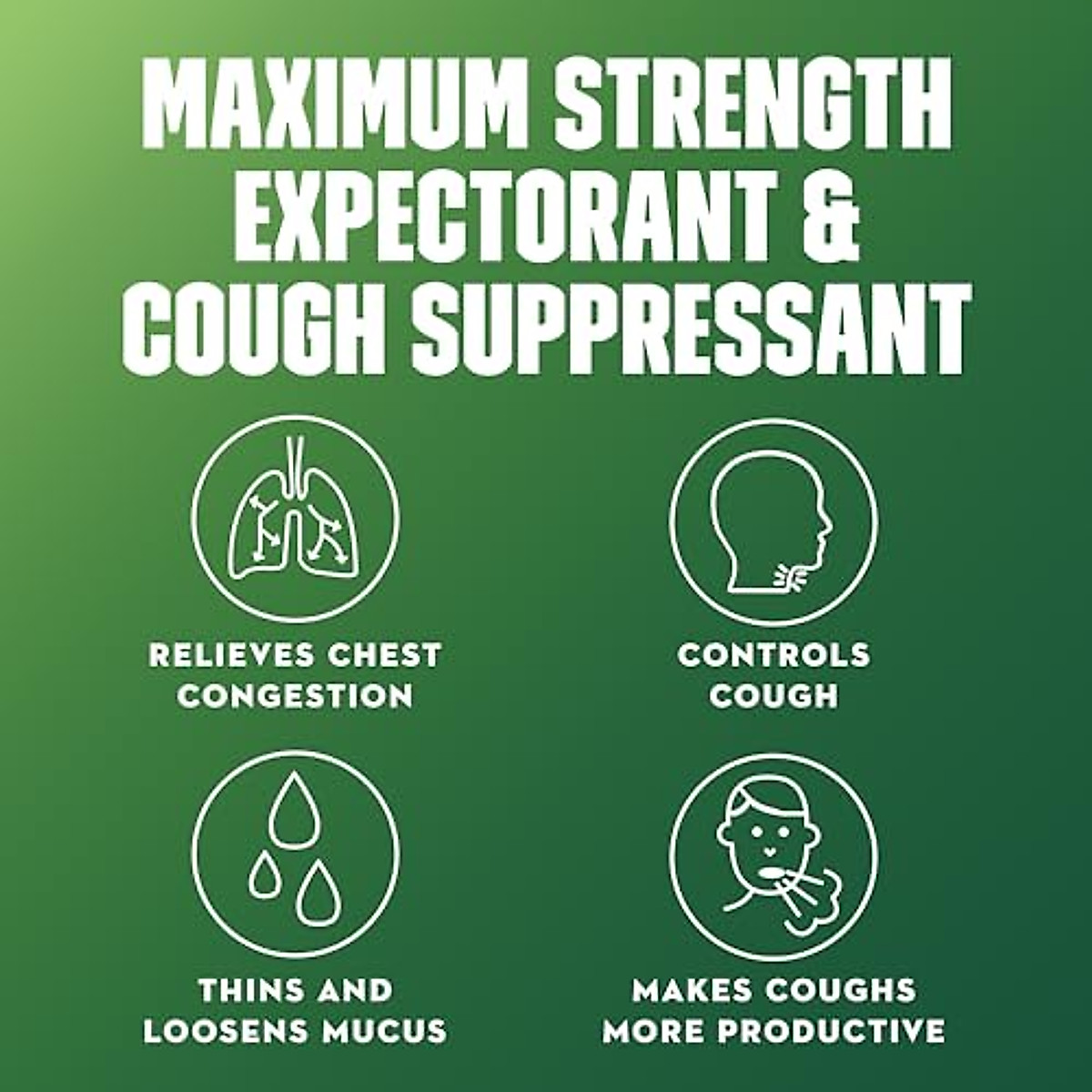 Mucinex DM 12Hr Maximum Strength Chest Congestion & Cough Medicine For Adults, Cold And Cough Medicine for Excess Mucus Relief, 1200 mg Guaifenesin & 60 mg Dextromethorphan HBr, 14 Bi-Layer Tablets