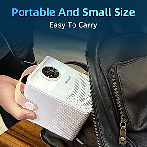 4K Projector with Android System 9.0, 12000 Lumen Projector with WiFi and Bluetooth for Outdoor Movies, Max 300” ±45°4D Display, Compatible with Smartphone, TV Stick, Laptop, PS4/XBOX, HDMI, USB, ZOOM