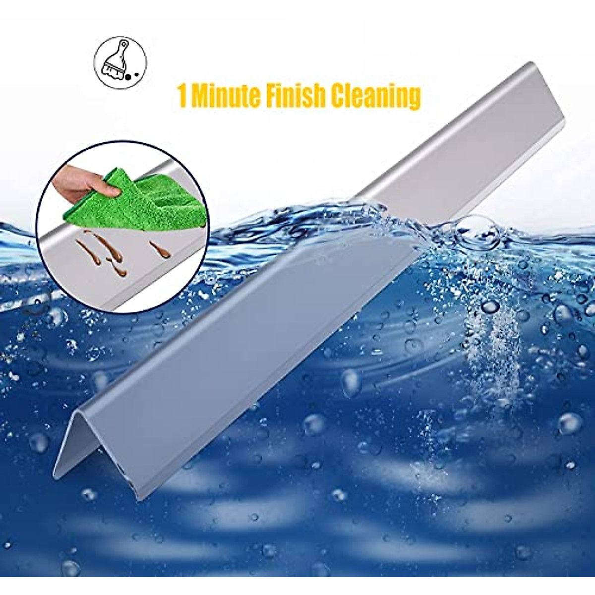 22.5 inch Flavorizer Bars Replacement Compatible for Weber 7536, Spirit 300 E310 E320 S310 S320, Spirit 700, Weber 900, Genesis Silver B C, Genesis Gold B C, Replace for Weber 7537, 65903 (7536-2Pack)