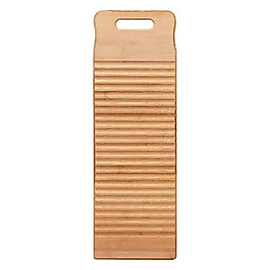 Cabilock Washboard Thickened Wooden Washboard for Laundry Home Wooden Laundry Washboard
