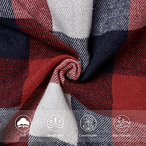 Fuermos Newborn Infant Baby Boy Clothes Plaid Button Long Sleeve Hoodies Romper+ Mama's and Boy Pants Outfits Set