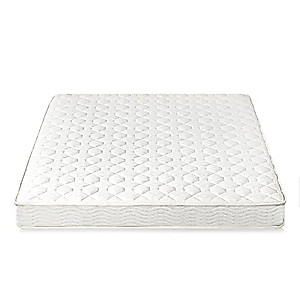 Best Price Mattress 6 Inch Tight Top Innerspring Mattress - Comfort Foam Top with Bonnell Spring Base, CertiPUR-US Certified Foam, Queen,White