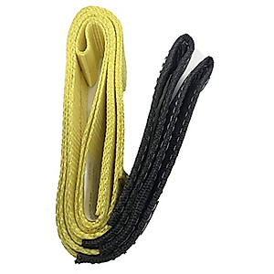 AsgenoX 2 Pack 2 "x6' Tow Strap with Reinforced Loops Vehicle Recovery Rope 18,000 lbs Pound Capacity Recovery Strap (2 "x6' Tow Strap)