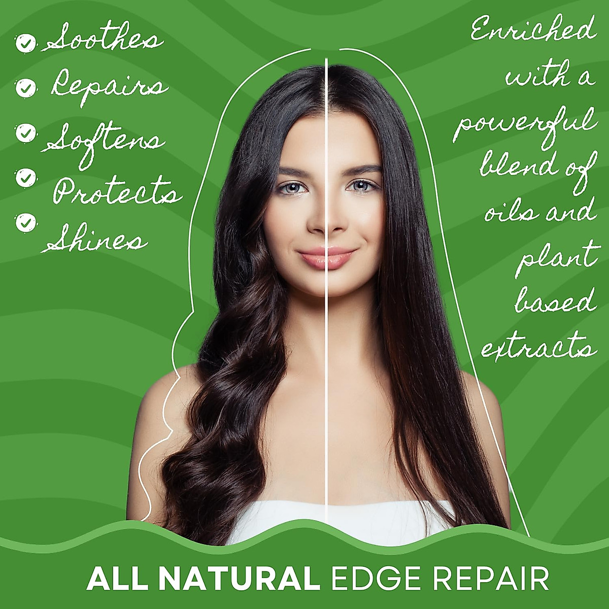 C B SMOOTHE Oil, Natural Hair Growth Serum with Tea Tree, Peppermint, Jamaican Black Castor - 4oz, Non-Greasy, Anti-Itch Scalp Moisturizer, Boosts Circulation & Edge Regrowth, Unisex