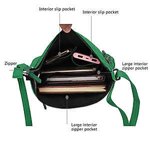 MKF Women's Quilted Cotton Crossbody Bag for Women Lightweight Crossover Shoulder Purse