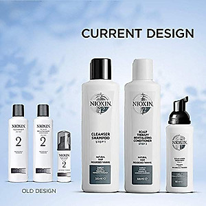 Nioxin System 2 Cleanser Shampoo, Natural Hair with Progressed Thinning, 16.9 oz (Pack of 1)
