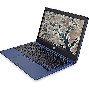 HP Chromebook 11-inch Laptop - MediaTek - MT8183-4 GB RAM - 32 GB eMMC Storage - 11.6-inch HD Display - with Chrome OS - (11a-na0030nr, 2020 Model, Indigo Blue) (Renewed)