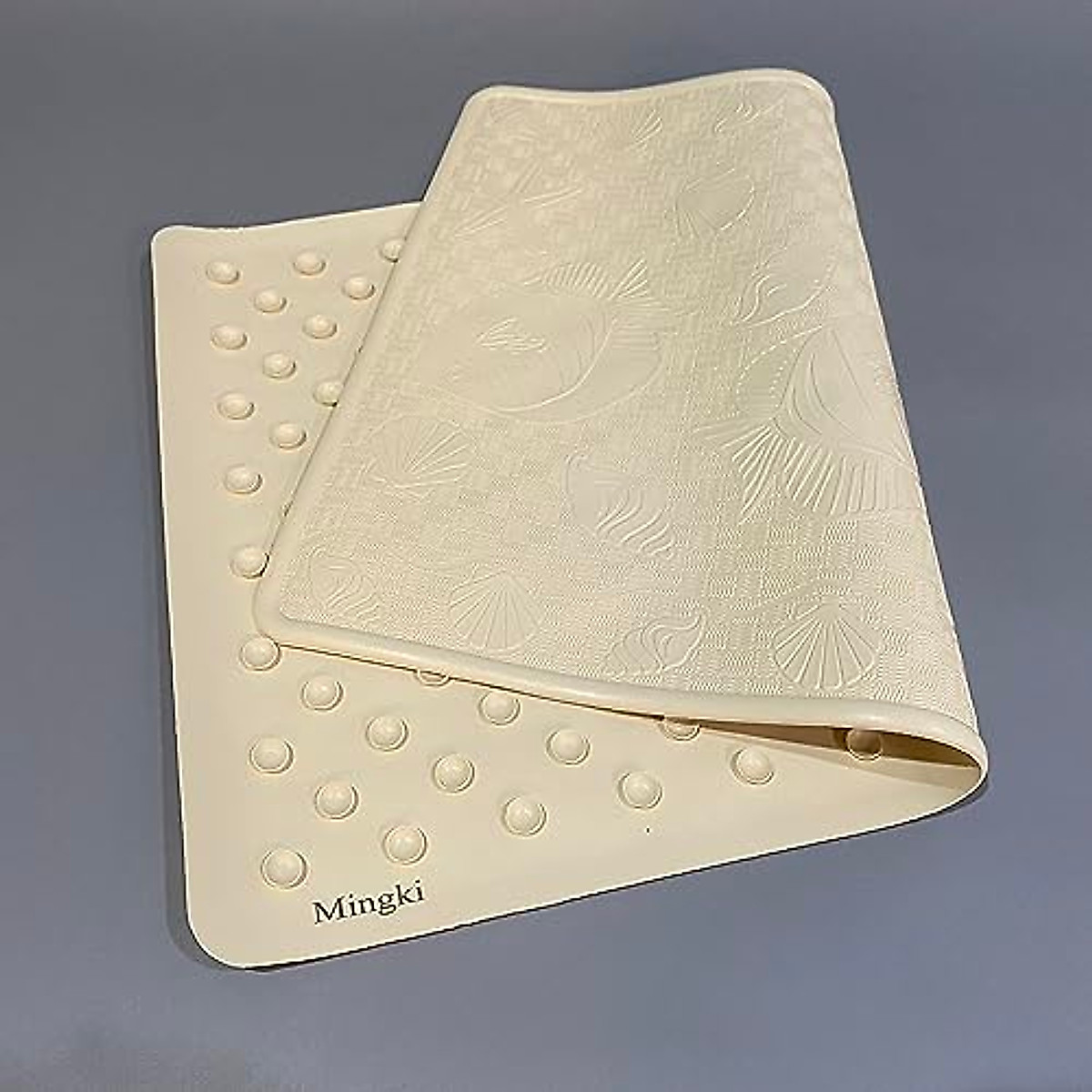 Mingki Non-Slip Bathtub Mats, Silicone Bathtub Mat Non-Slip, Shower Mat with Suction Cups