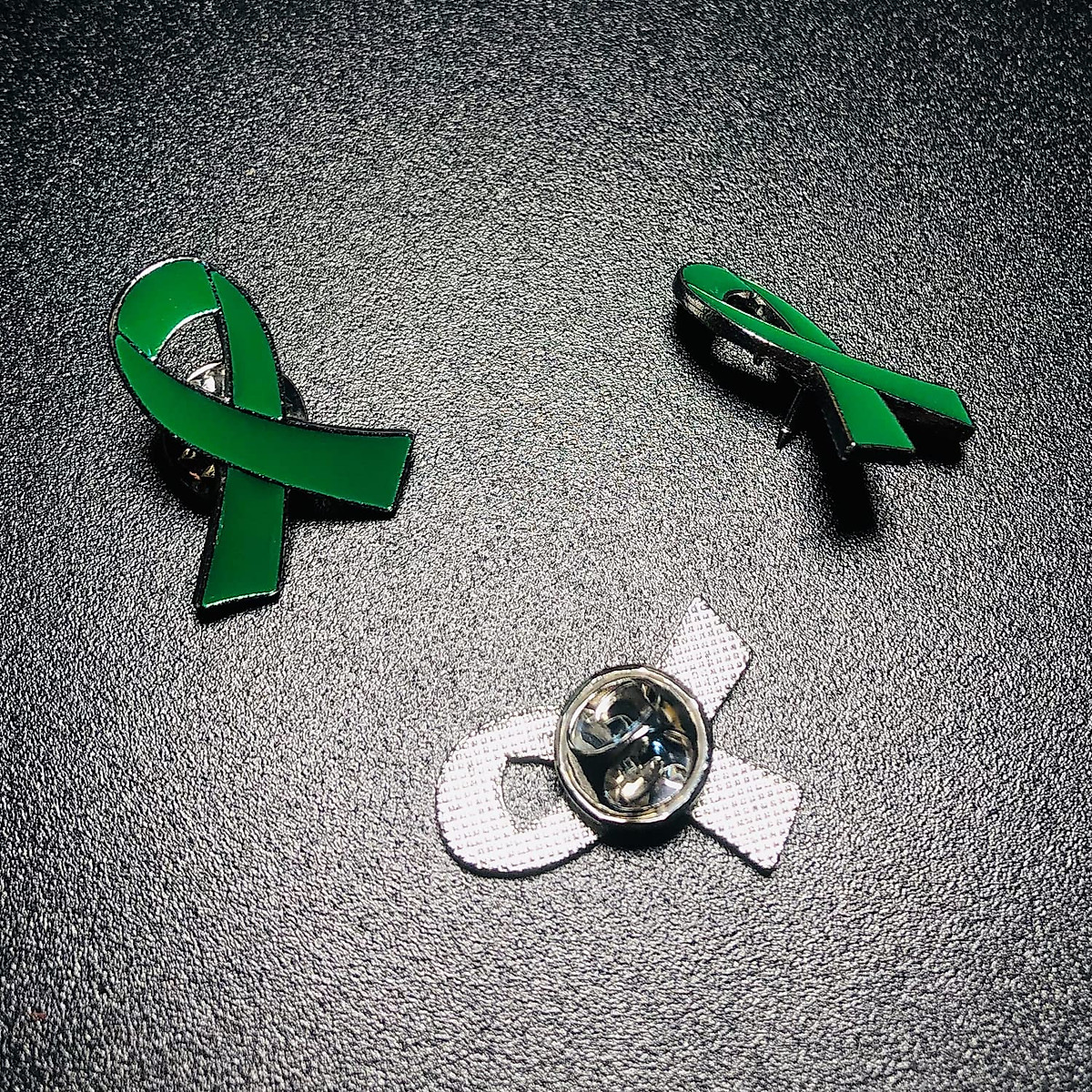 Mental Health Awareness Pin 50 Pcs Green Ribbon Pins Liver Cancer Cerebral Palsy Organ Donation Awareness Products